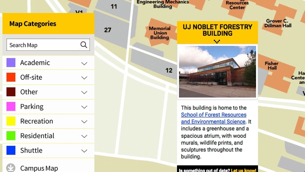 Interactive University Map | Projects | Andrew Brusso